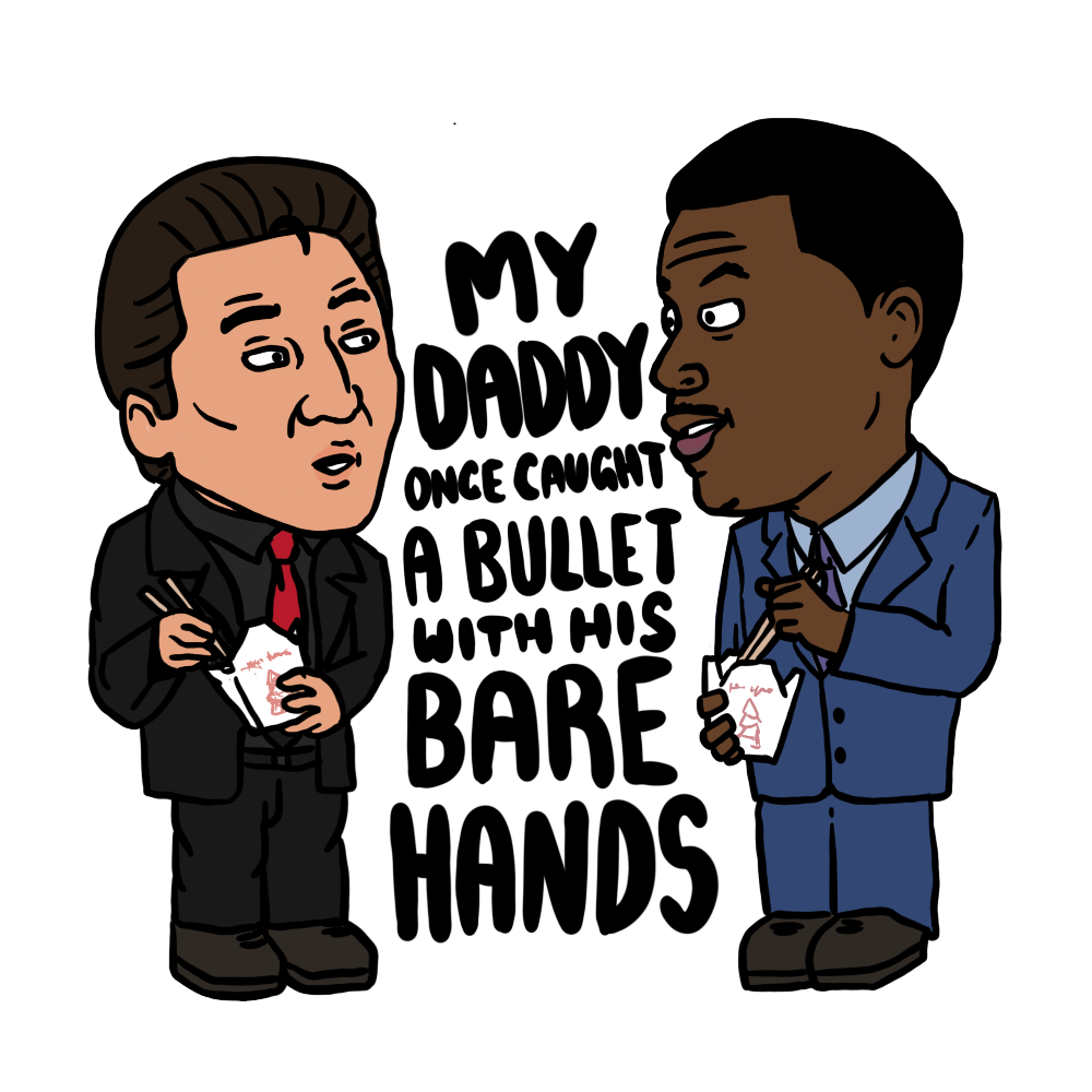My daddy took down a meth lab by himself – Action Hero Stickers Store