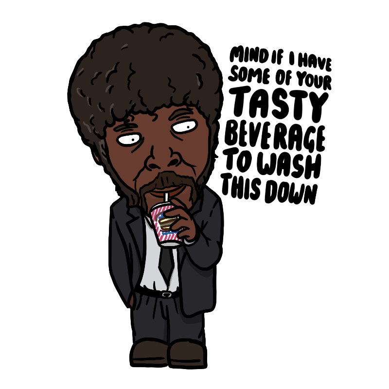 Tasty Beverage – Action Hero Stickers Store